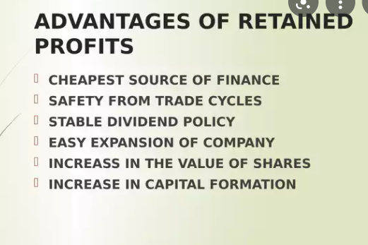 Retained Profit Advantages And Disadvantages Ploughing Back Of Profits