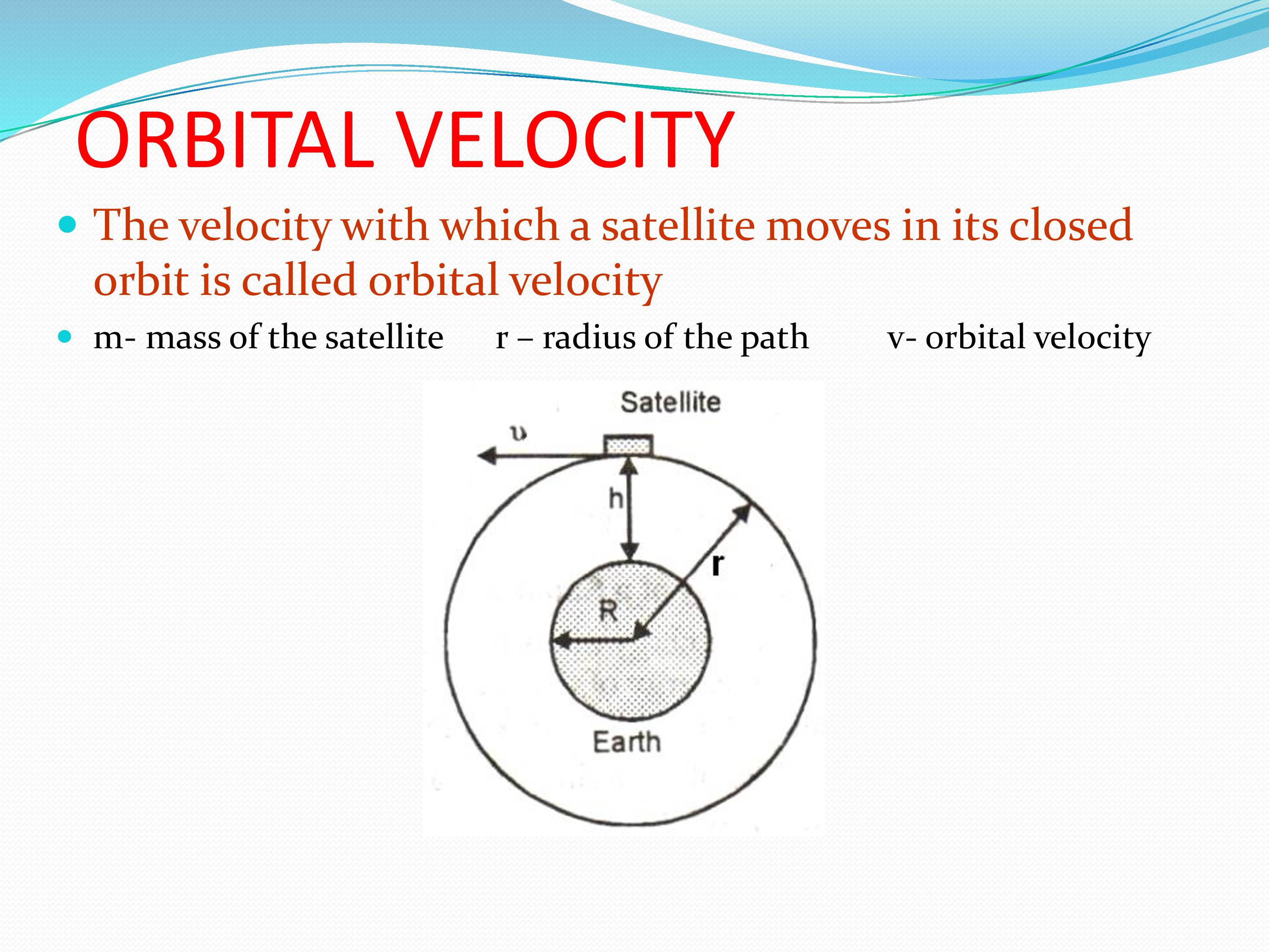Orbital Velocity Explained Satellites, Orbital Speed And Time Period